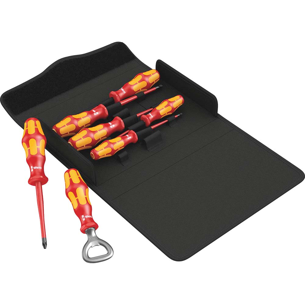 Wera Kraftform 7 Piece VDE Insulated Screwdriver Set | Screwdrivers
