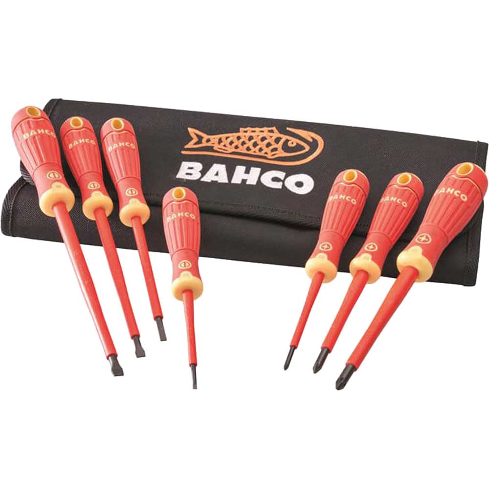 Bahco 7 Piece VDE Insulated Screwdriver Set | Screwdrivers
