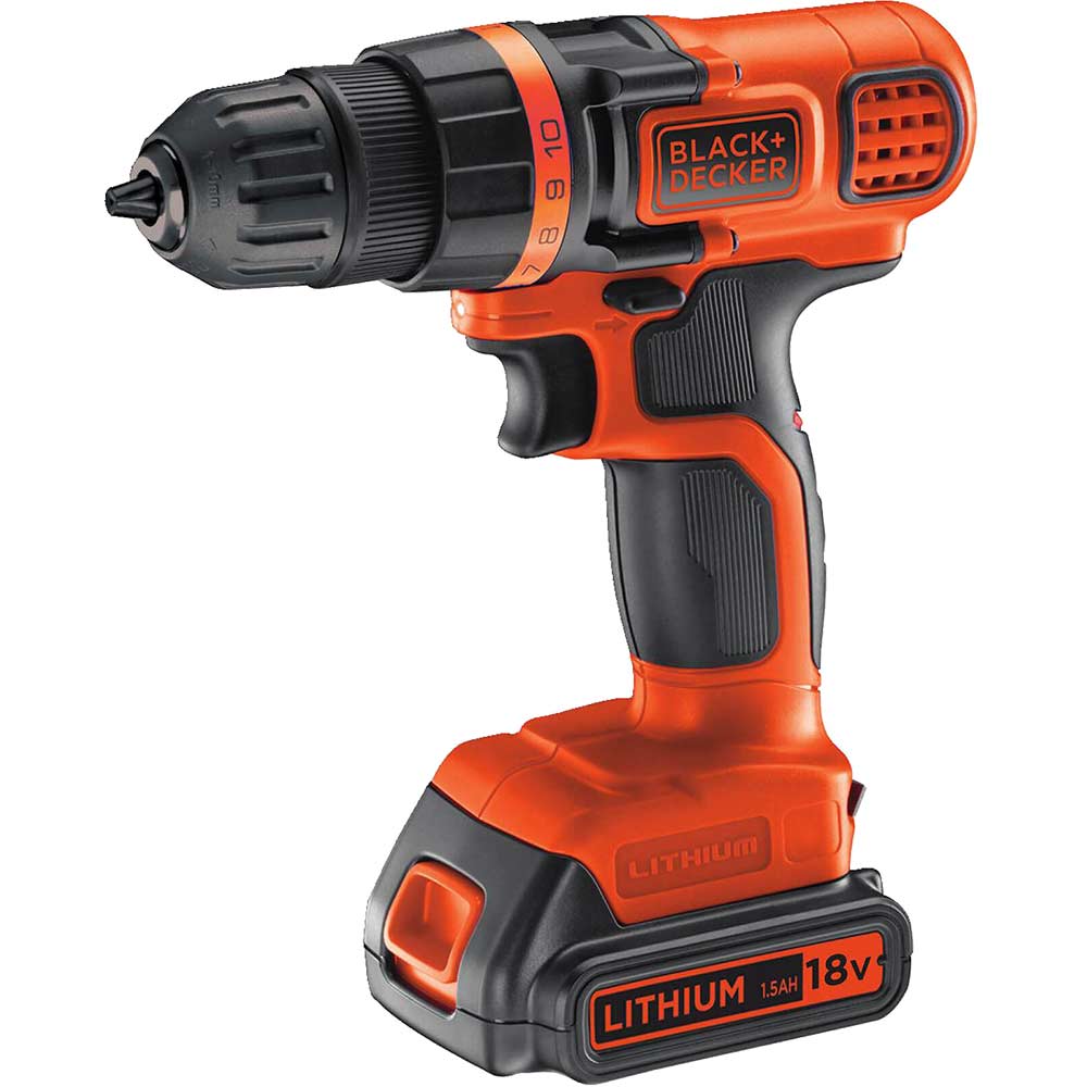 Black and Decker BDCDD18 18v Cordless Drill Driver Drill Drivers