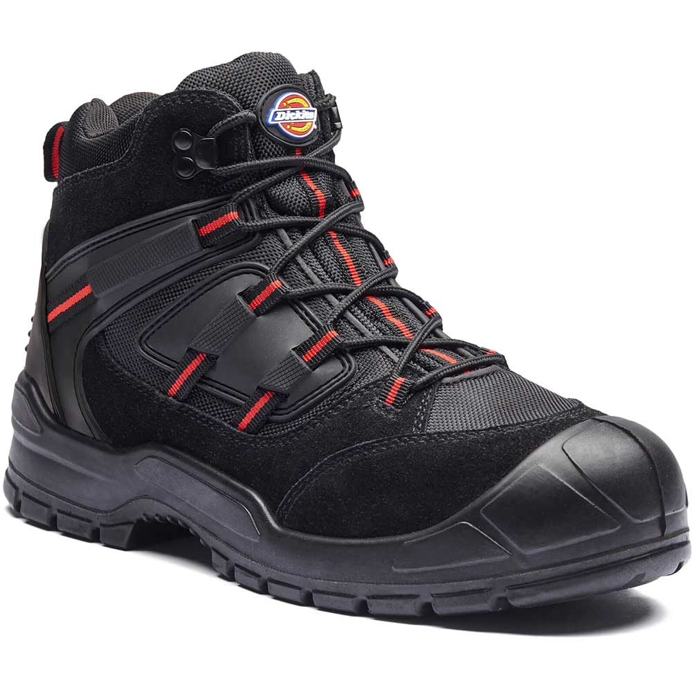 Dickies Mens Everyday Safety Work Boots Black Size 7