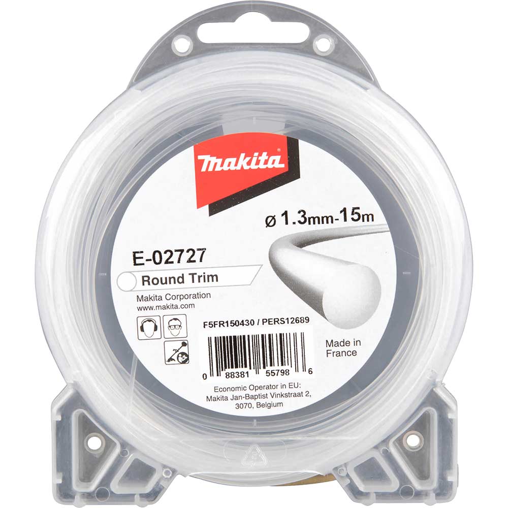 Makita Round Trim White Nylon Grass Trimmer Line | Spool & Line