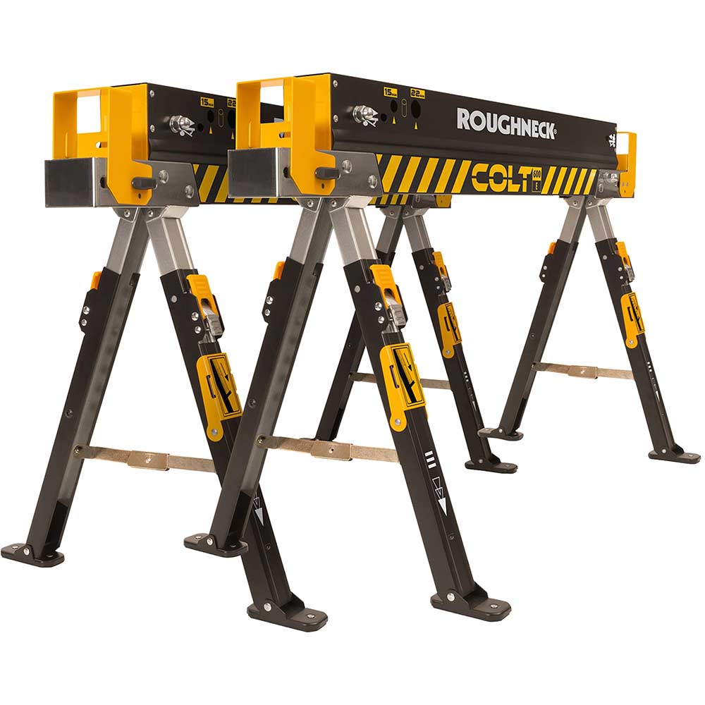 Roughneck Colt 600E Saw Horse Twin Pack | Trestles
