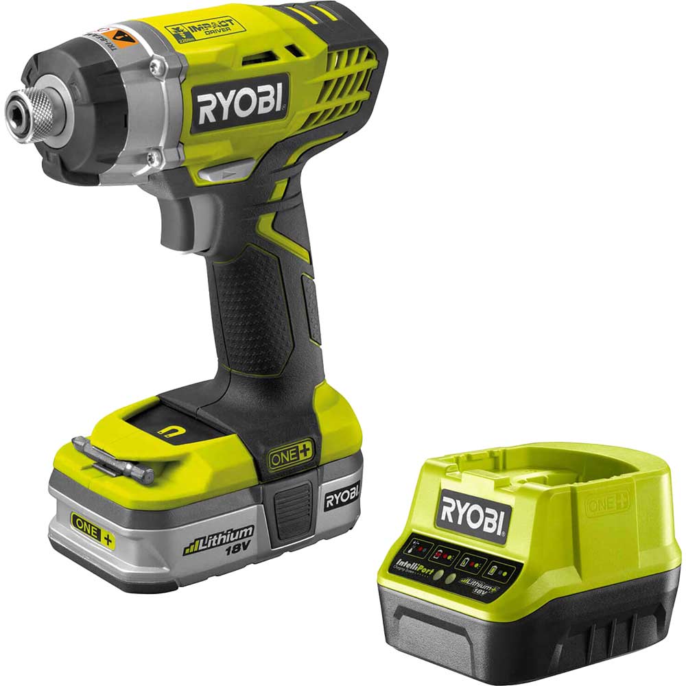 Ryobi R18idp 120s One 18v Cordless Impact Driver 1 X 2ah Li Ion Charger