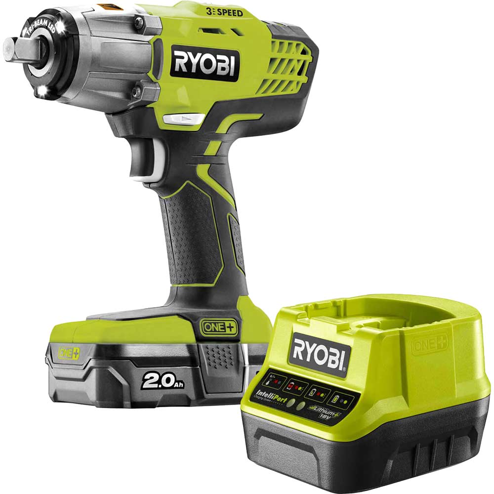 Ryobi R18iw7 One 18v Cordless Brushless 1 2 Drive Impact Wrench 1 X