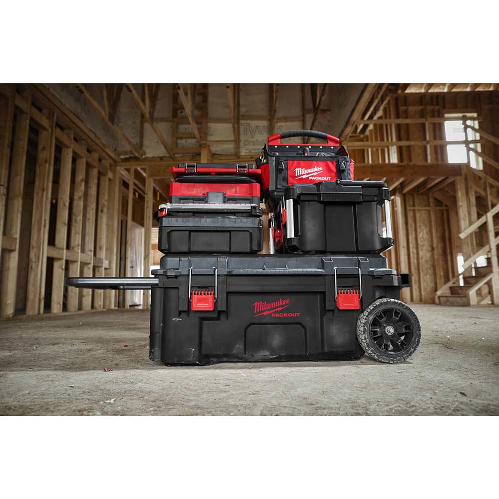 Milwaukee packout rolling tool box black store