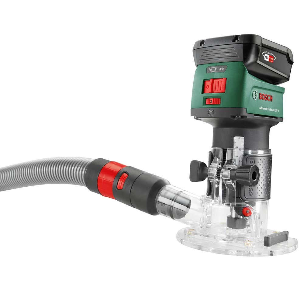 Bosch ADVANCEDTRIMROUTER 18V-8 18v Cordless Trim Router Laminate Wood ...