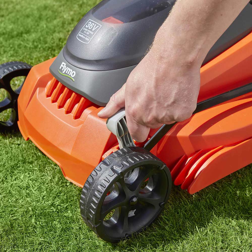 Flymo EASISTORE 380R P4A 36v Cordless Rotary Lawnmower 380mm Lawnmowers