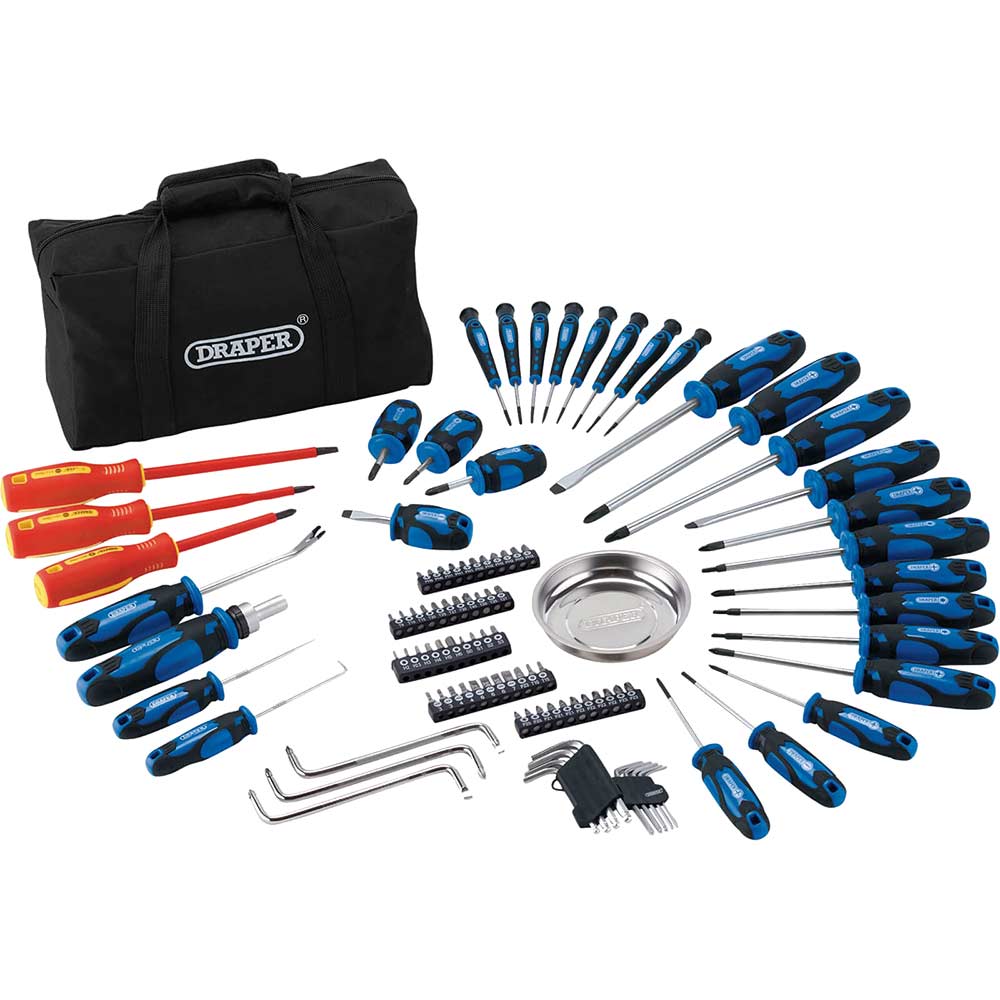 Draper 100 Piece Screwdriver and Bit Set | Hand Tool Kits