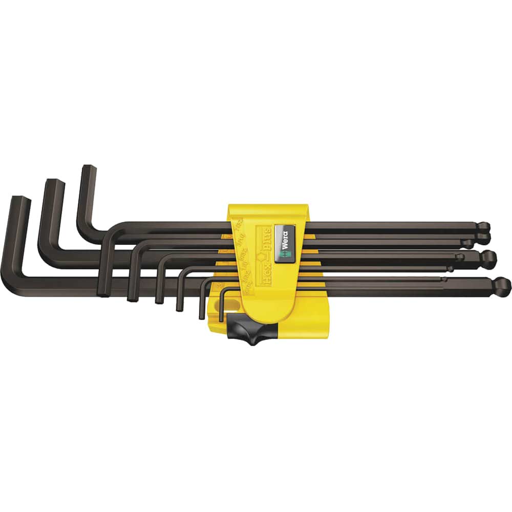 Wera 9 Piece BlackLaser Hex Plus Key Set Imperial Hex Torx Keys