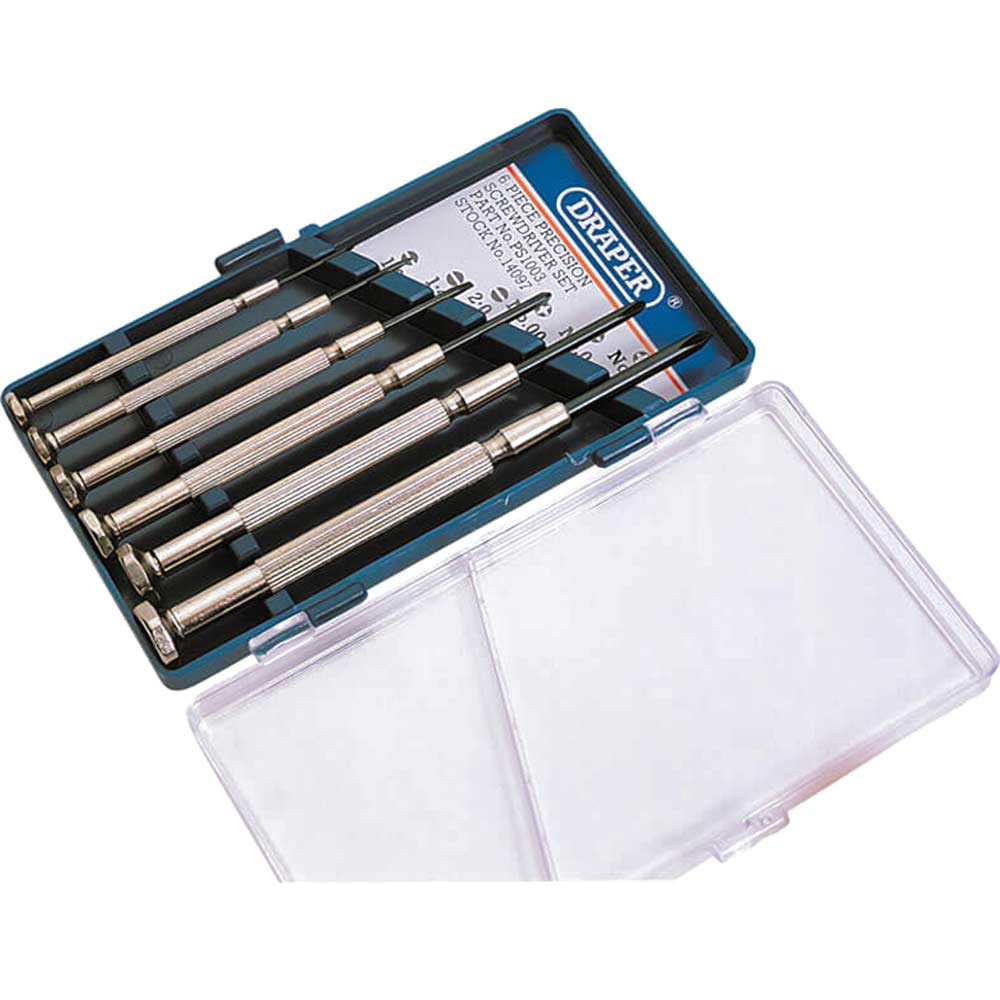 Draper 6 Piece Precision Screwdriver Set | Screwdrivers