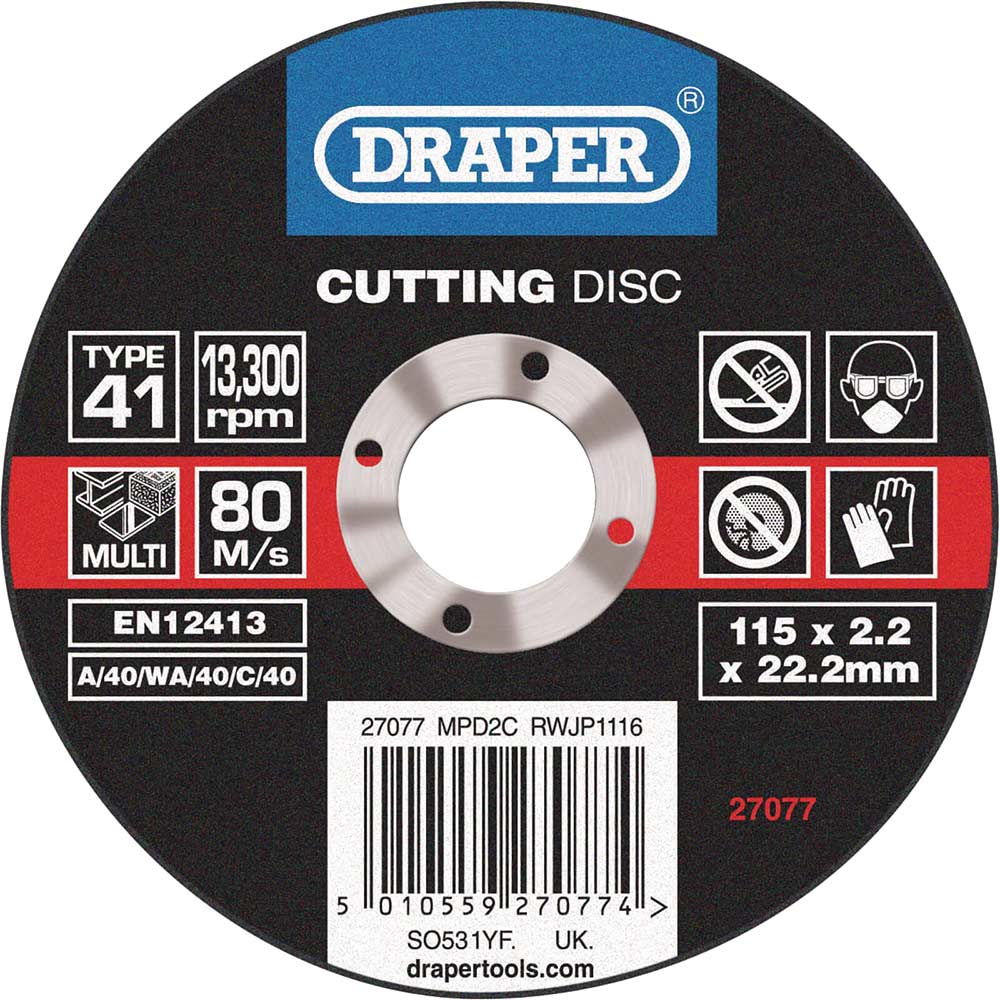 Draper Multi Purpose Cutting Disc | Cutting Discs