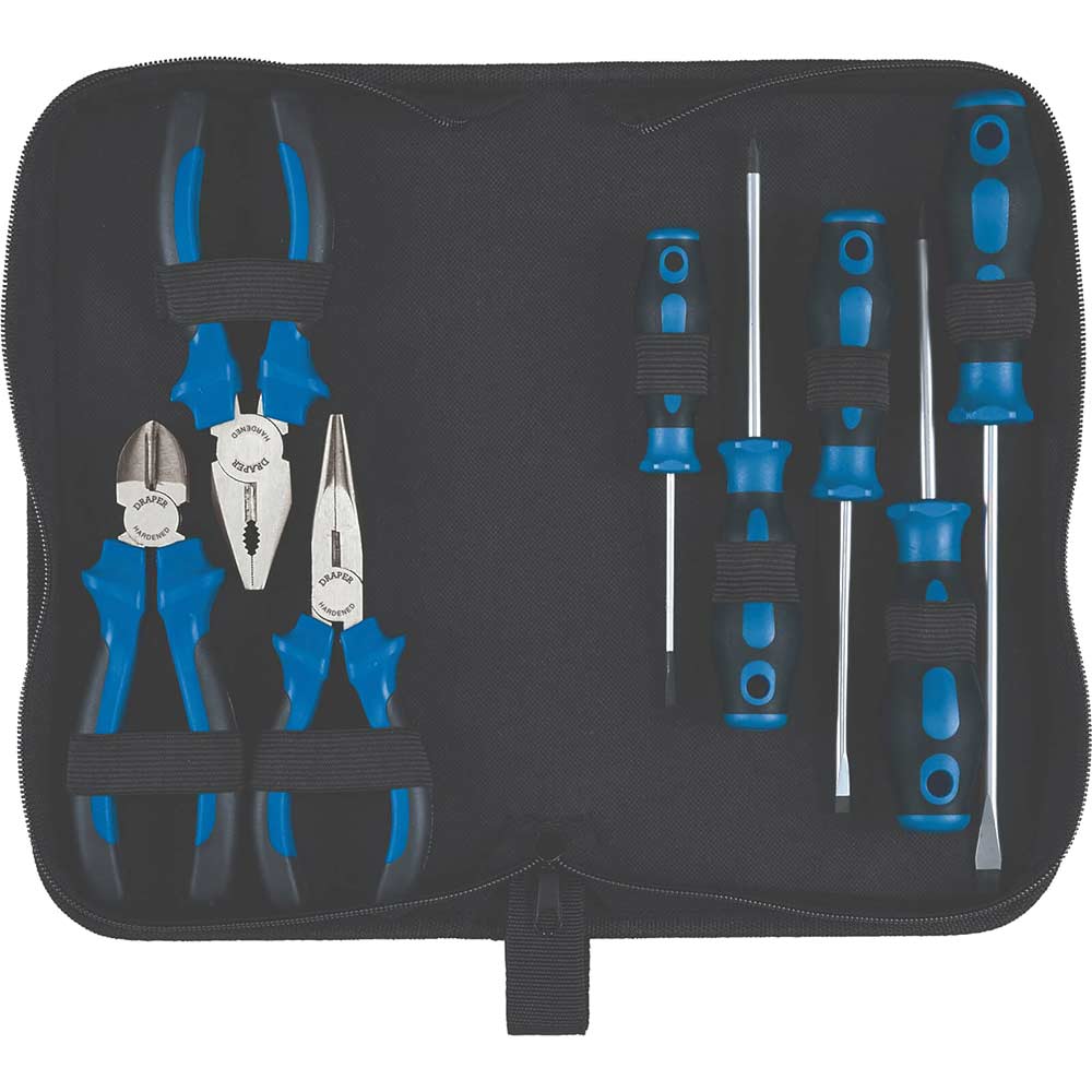 Draper 8 Piece Screwdriver and Plier Set | Hand Tool Kits