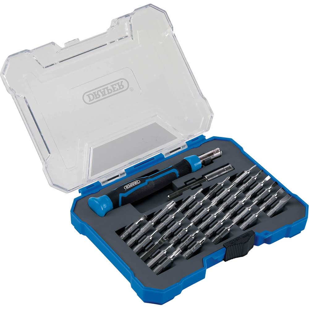 Draper 32 Piece Precision Screwdriver Set | Screwdrivers