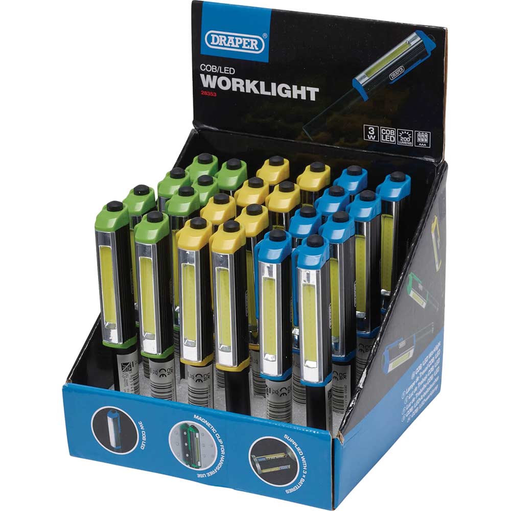 Draper COB LED Aluminium Pocket Torch | Tooled-Up.com