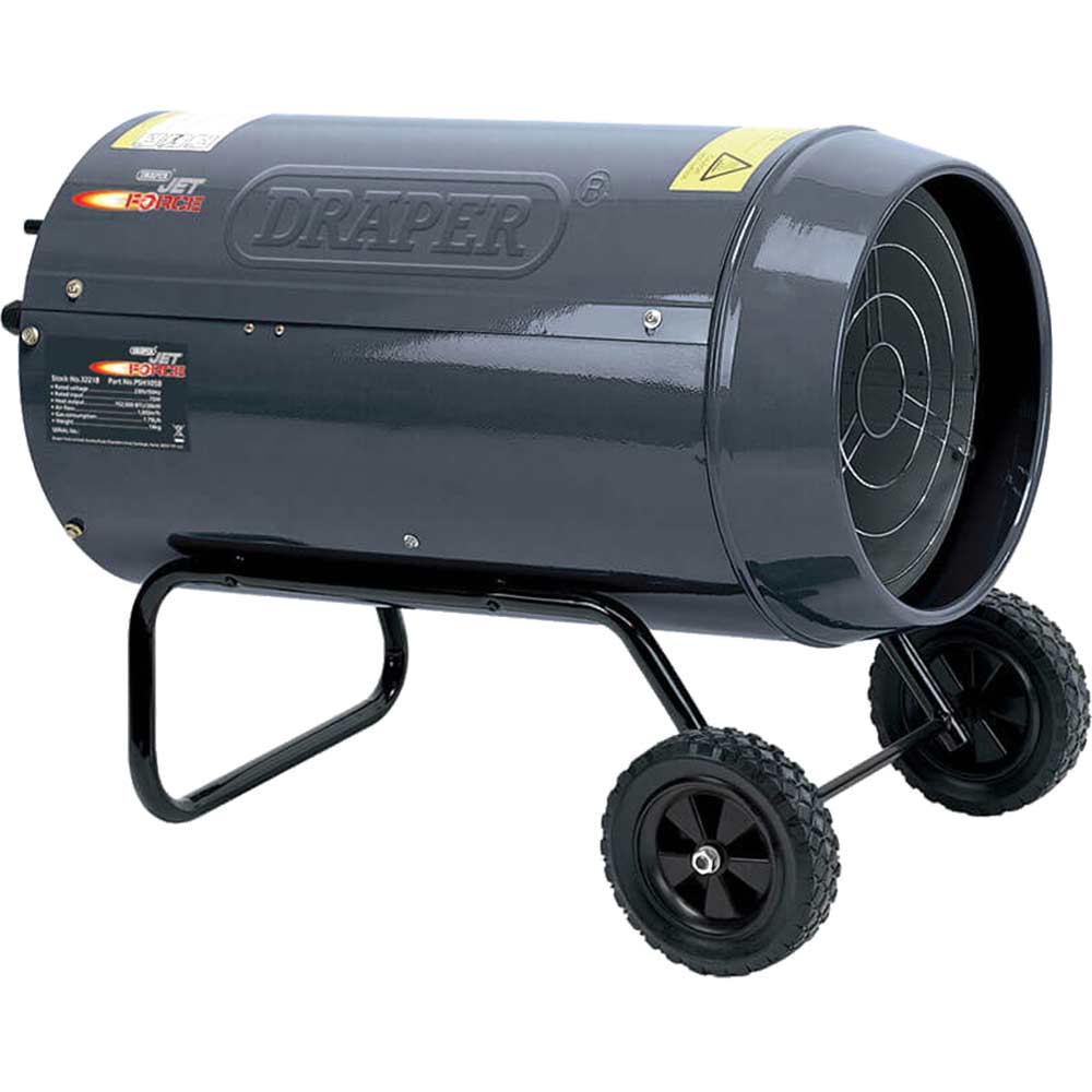 Draper PSH105B Stainless Steel Propane Gas Space Heater | Space Heaters