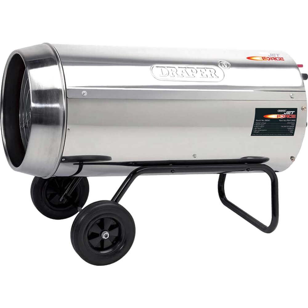 Draper PSH136SS Stainless Steel Propane Gas Space Heater | Space Heaters