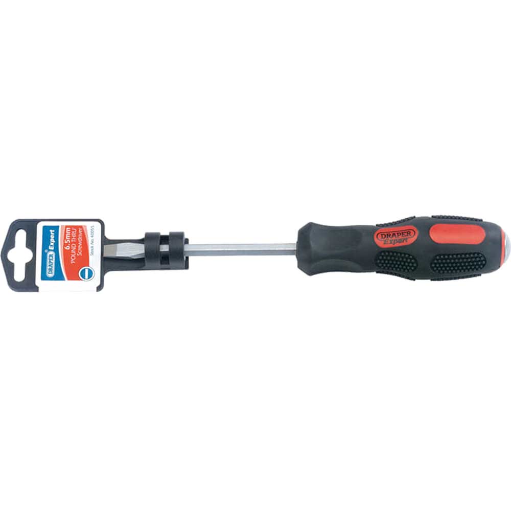 Draper Expert Hammer Through Flared Slotted Screwdriver | Screwdrivers