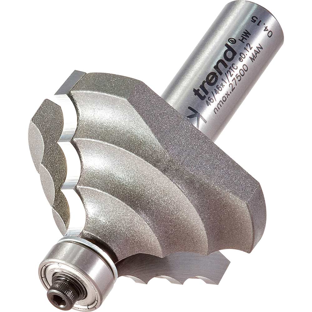 Trend Triple Bead Classic Mould Router Cutter | Bead & Reed Bits