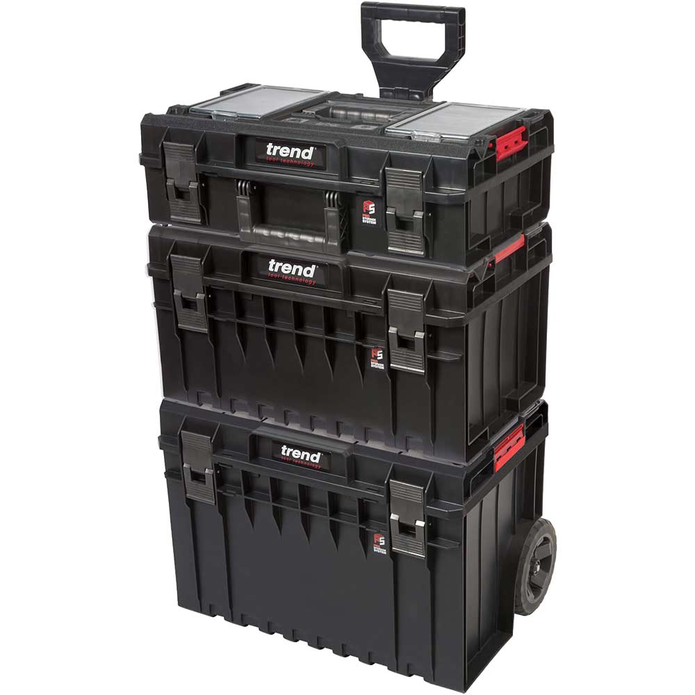 Trend Pro Modular Storage 3 Piece Cart Set | Tool Box Stacks