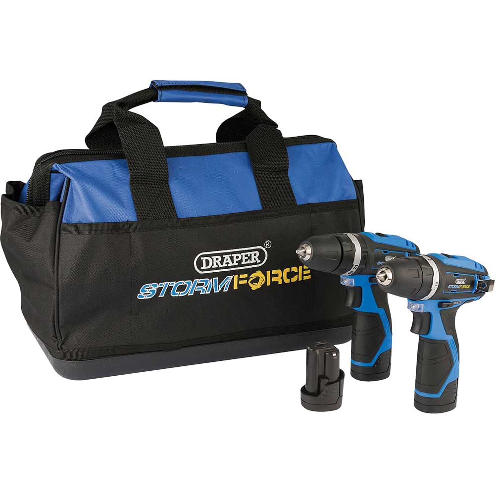 Draper Storm Force 10.8v Cordless 2 Piece Power Tool Kit | Power Tool Kits