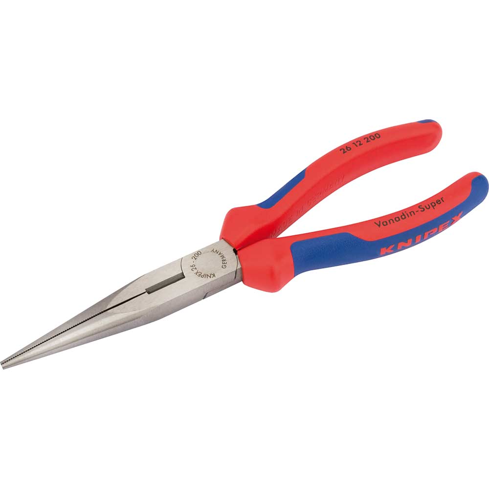 Knipex Straight Snipe Nose Plier With Heavy Duty Handles | Long Nose Pliers