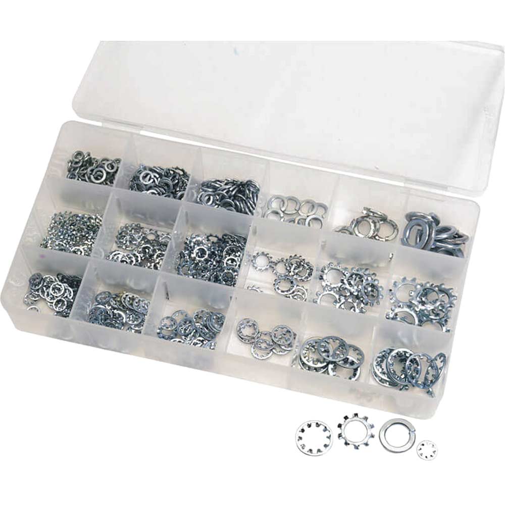 Draper 720 Piece Spring and Star Washer Assortment | Assorted Washer Packs