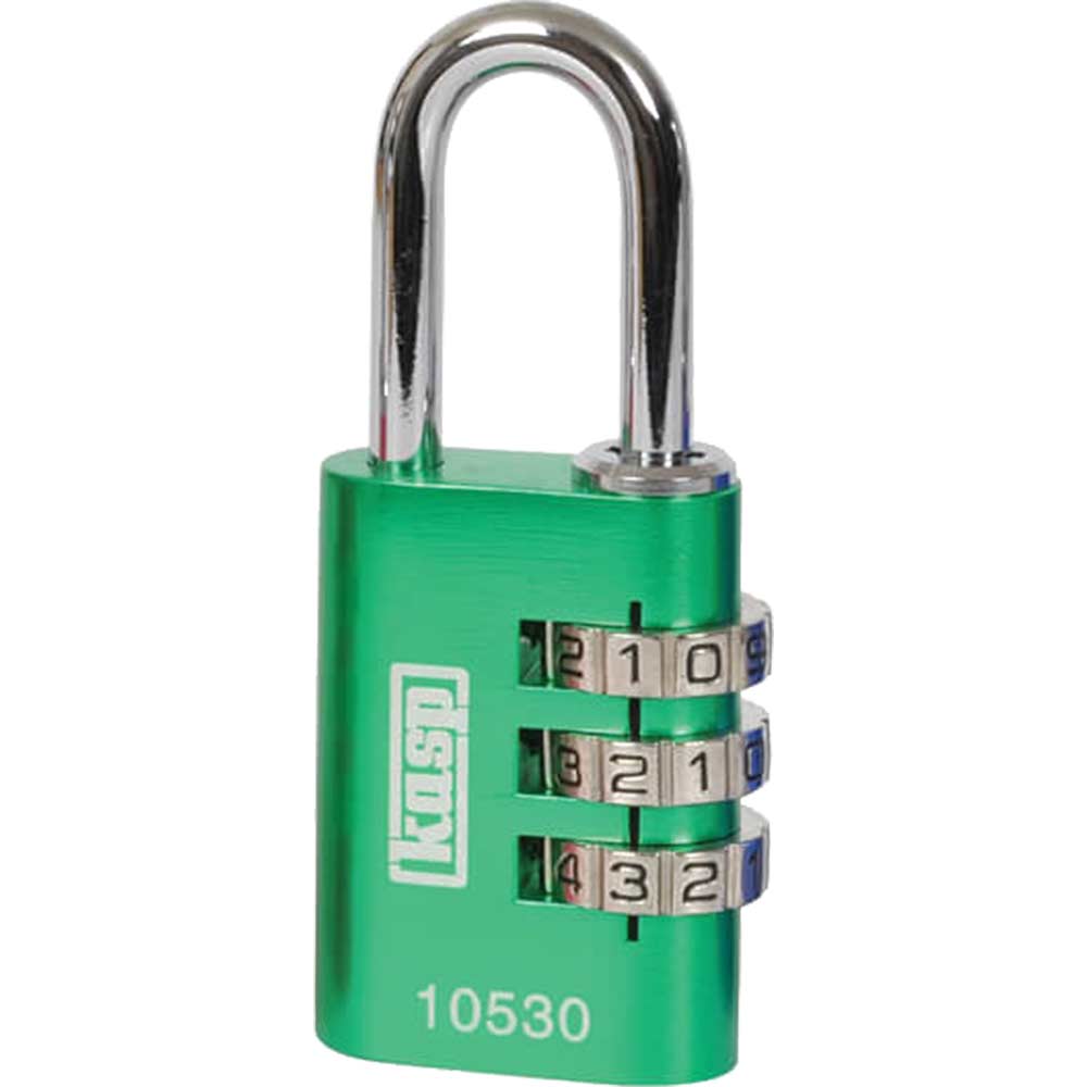 Kasp Aluminium Combination Coloured Padlock | Padlocks
