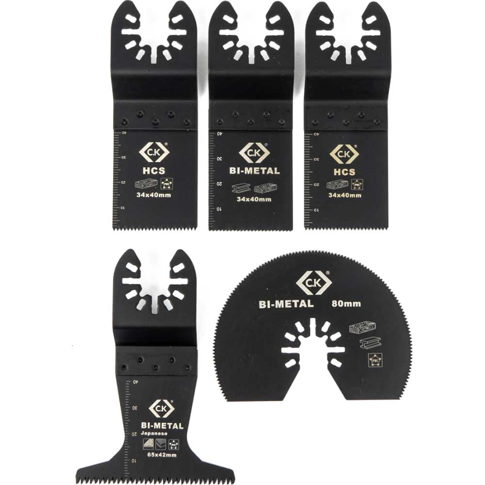 CK 5 Piece OIS Oscillating Multi Tool Blade Set | OMT Accessory Sets