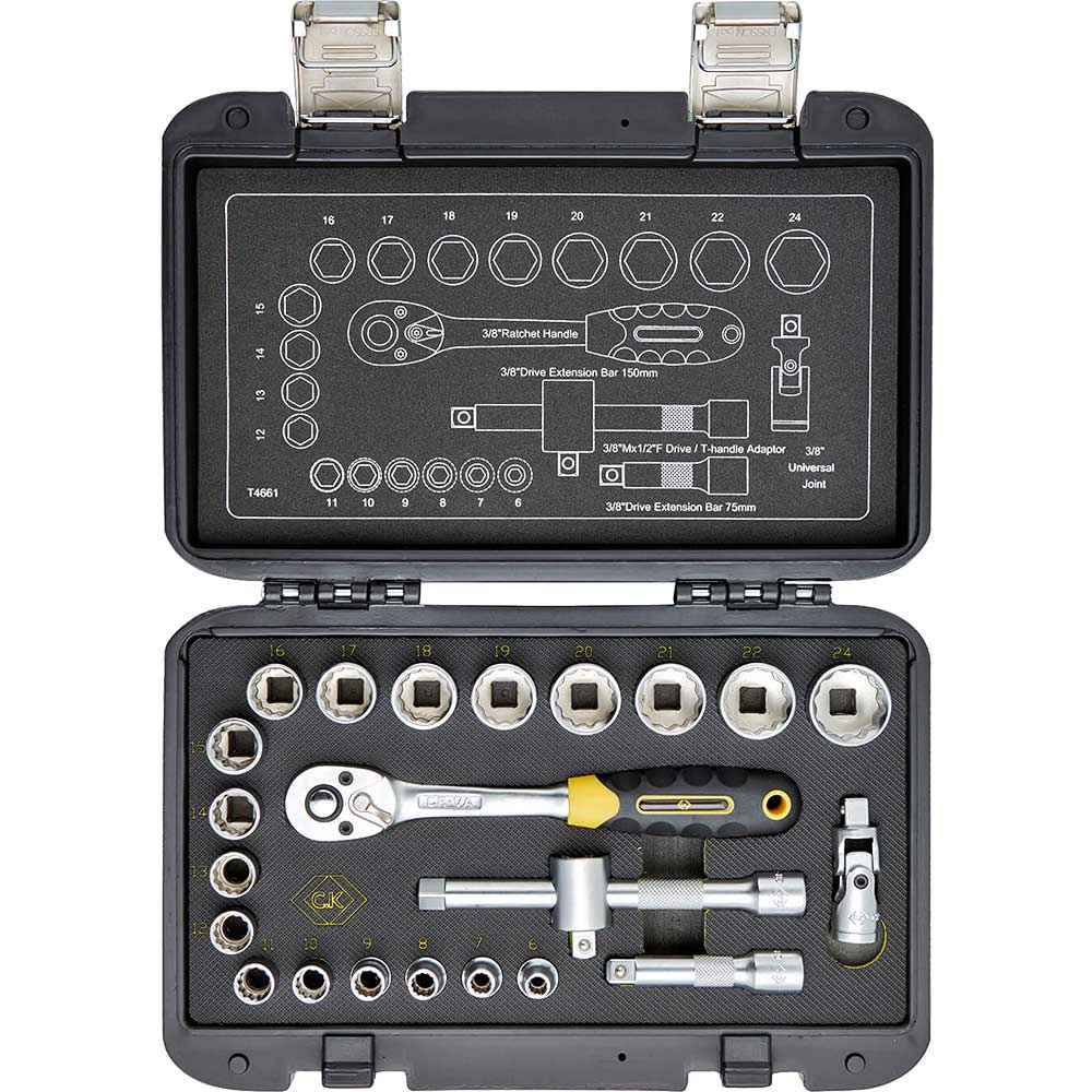 CK Sure-Drive 23 Piece 3/8" Drive Socket Set | Socket Sets