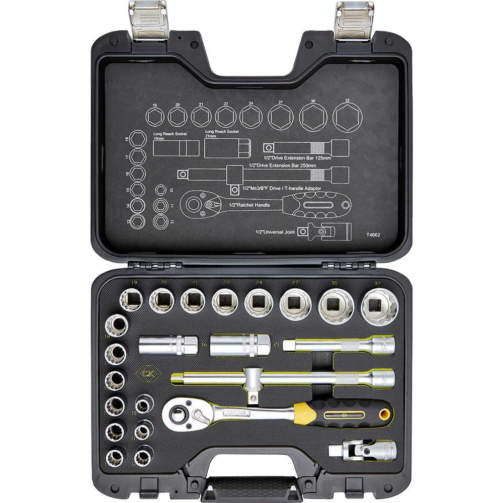 CK Sure-Drive 24 Piece 1/2" Drive Socket Set | Socket Sets