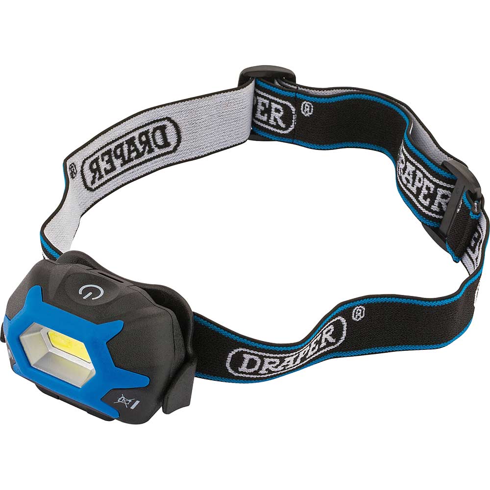 Draper COB 3W LED Head Torch | Torches