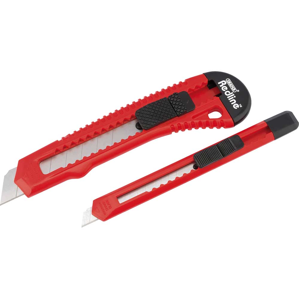 Draper 2 Piece Retractable Snap Off Blade Utility Knife Set | Utility ...