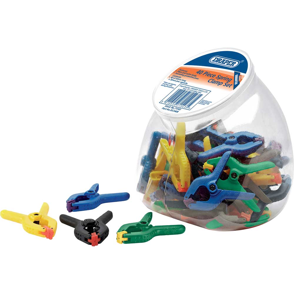 Draper 40 Piece Spring Clamps Set | Spring Clamps