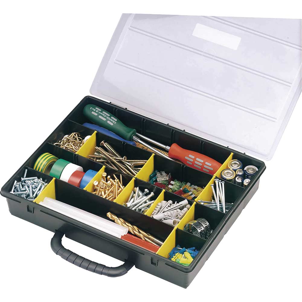 Draper 21 Compartment Organiser Case | Storage Organisers