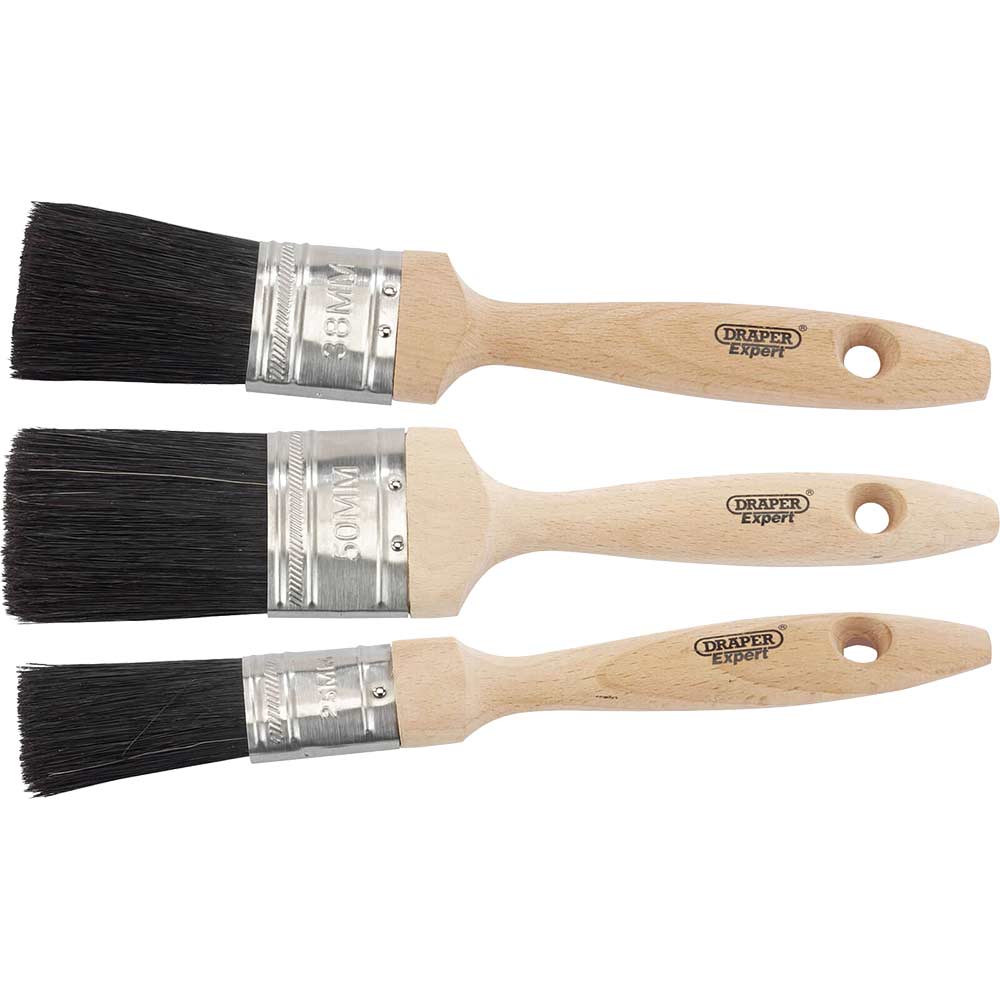 Draper Expert 3 Piece Heritage Professional Paint Brush Set | Paint Brushes