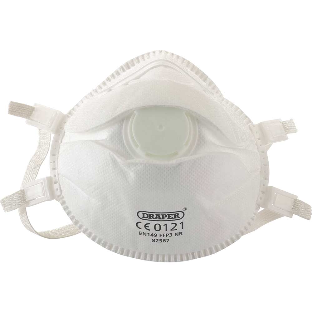 Draper FFP3 NR Moulded Dust Mask | Disposable Masks