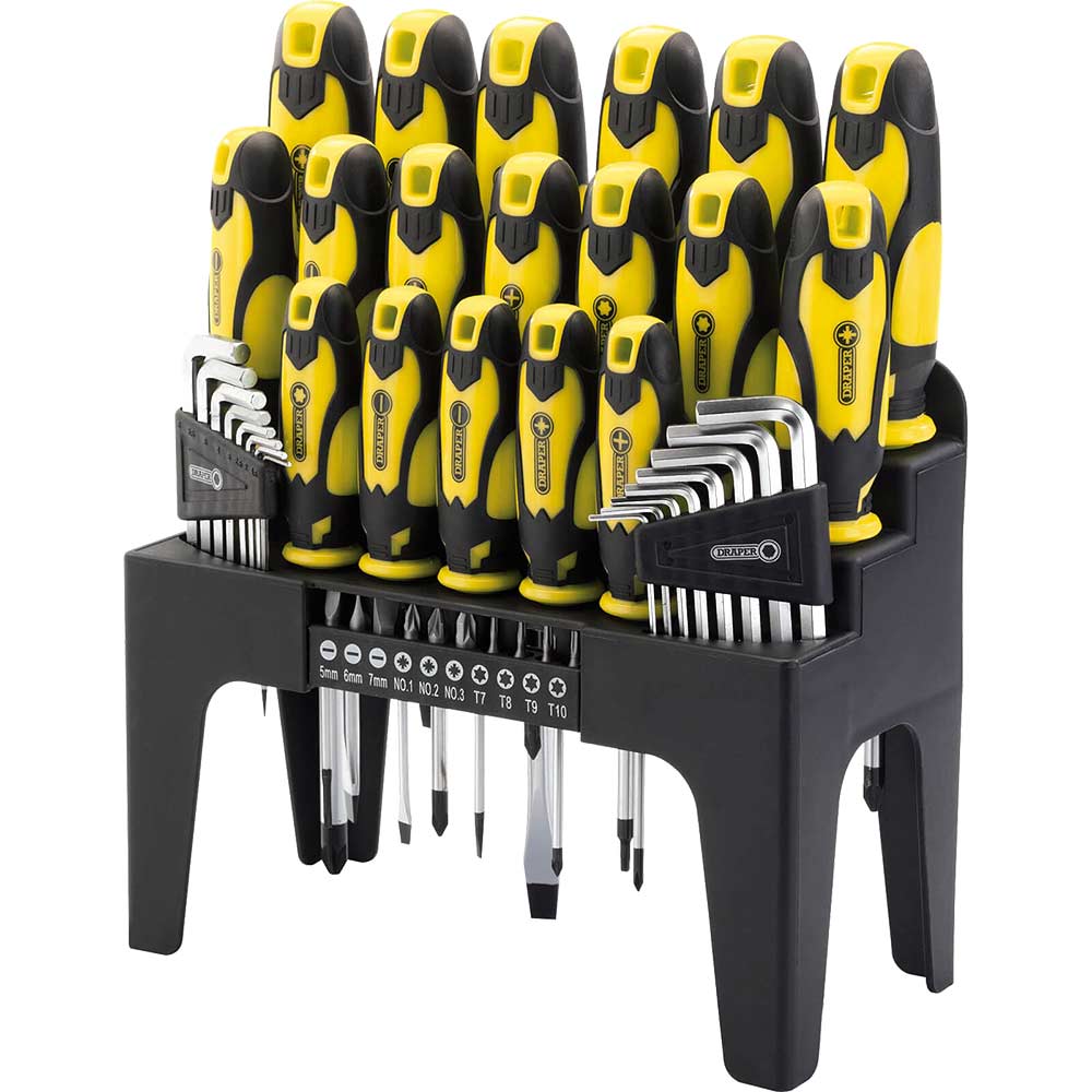 Draper 44 Piece Hexagon Allen Key and Screwdriver Set | Screwdrivers