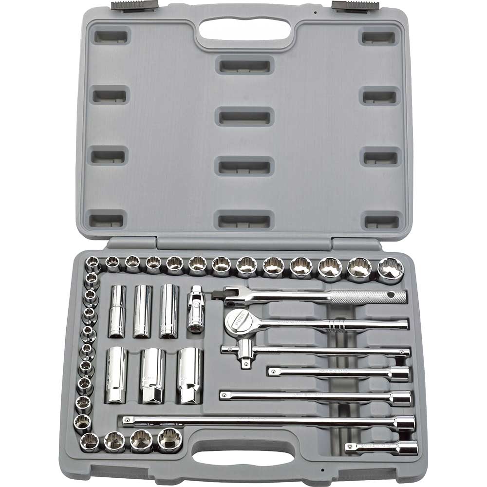 Draper 40 Piece 3/8" Drive Bi Hex Socket Set Metric and Imperial ...