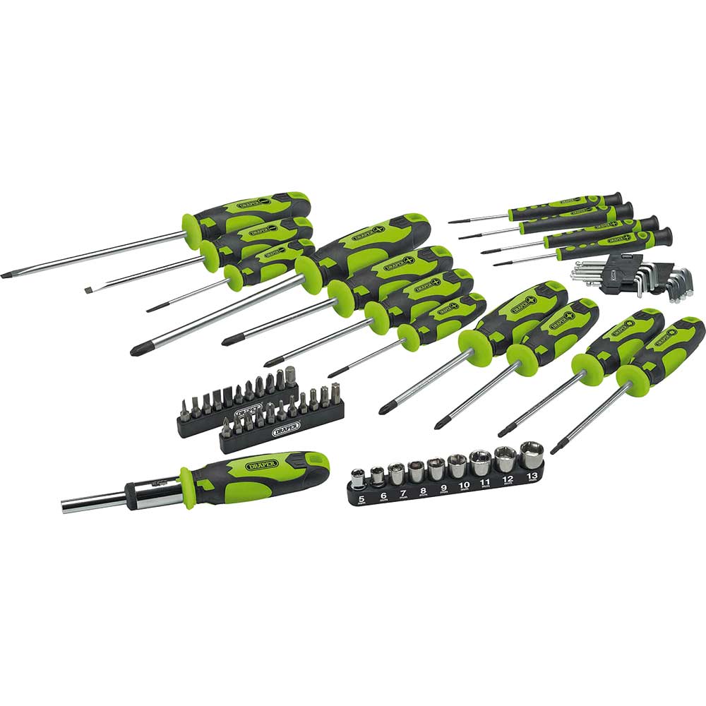 Draper 56 Piece Screwdriver and Socket Tool Kit | Hand Tool Kits