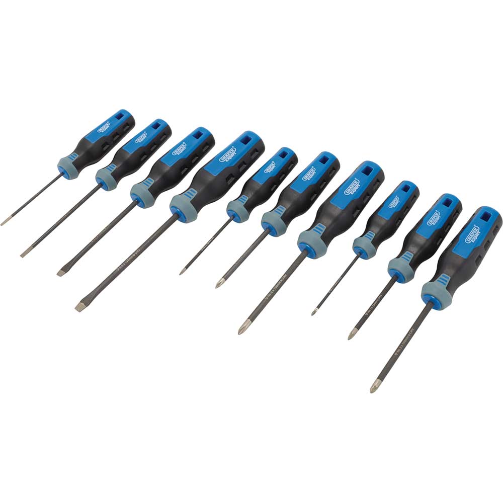 Draper Expert 10 Piece Diamond Tipped Screwdriver Set | Screwdrivers