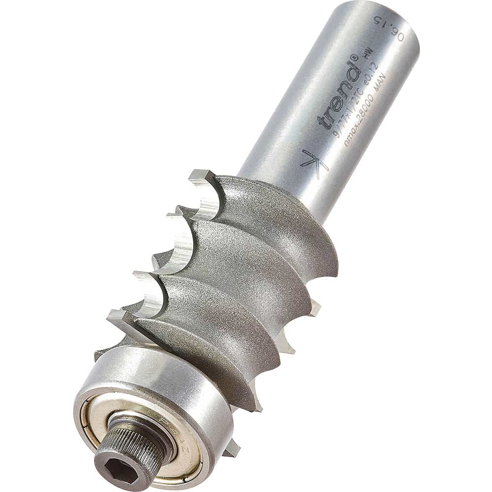Trend Reed Edge Mould Bearing Guided Router Cutter | Bead & Reed Bits