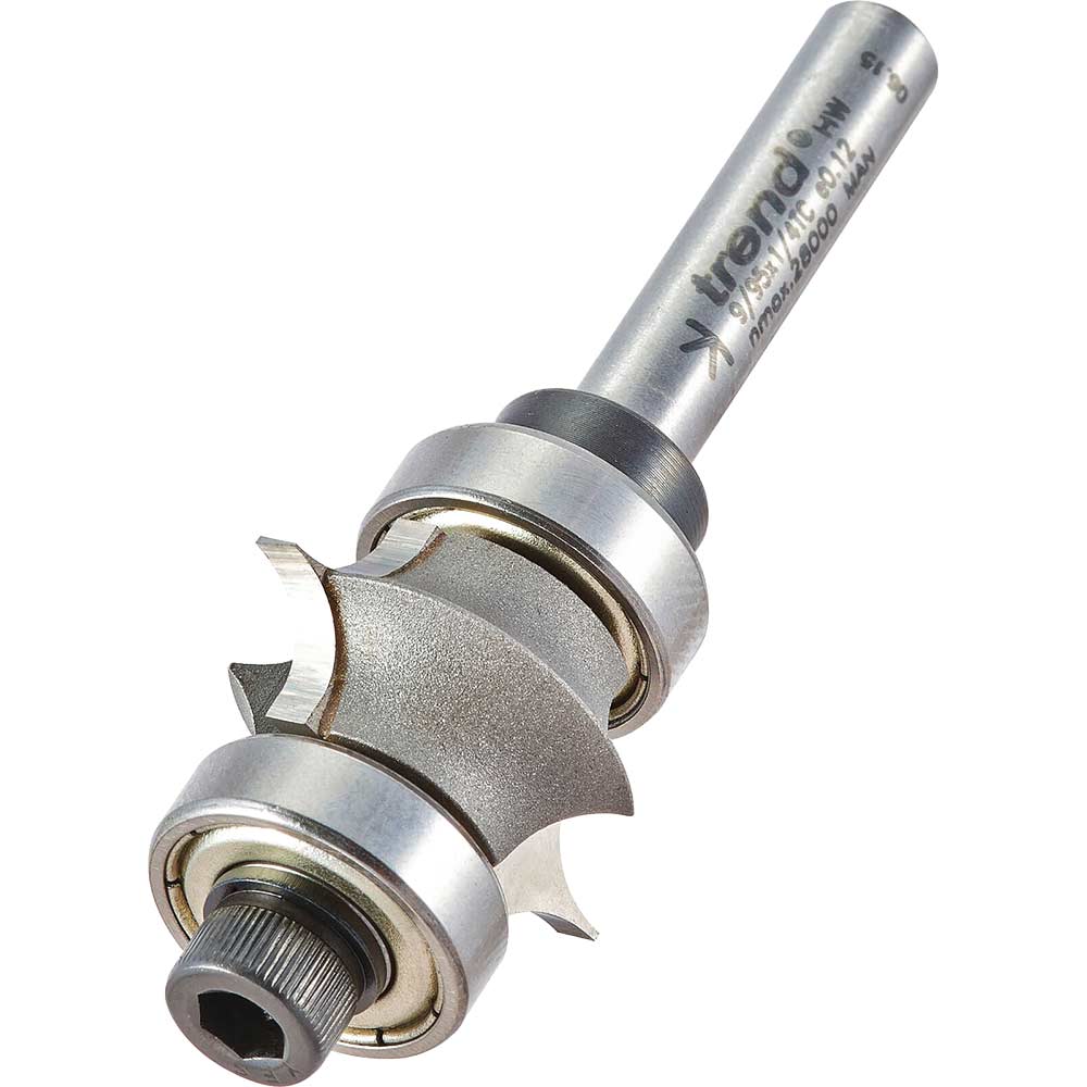 Trend Sunk Bead Bearing Guided Router Cutter | Bead & Reed Bits