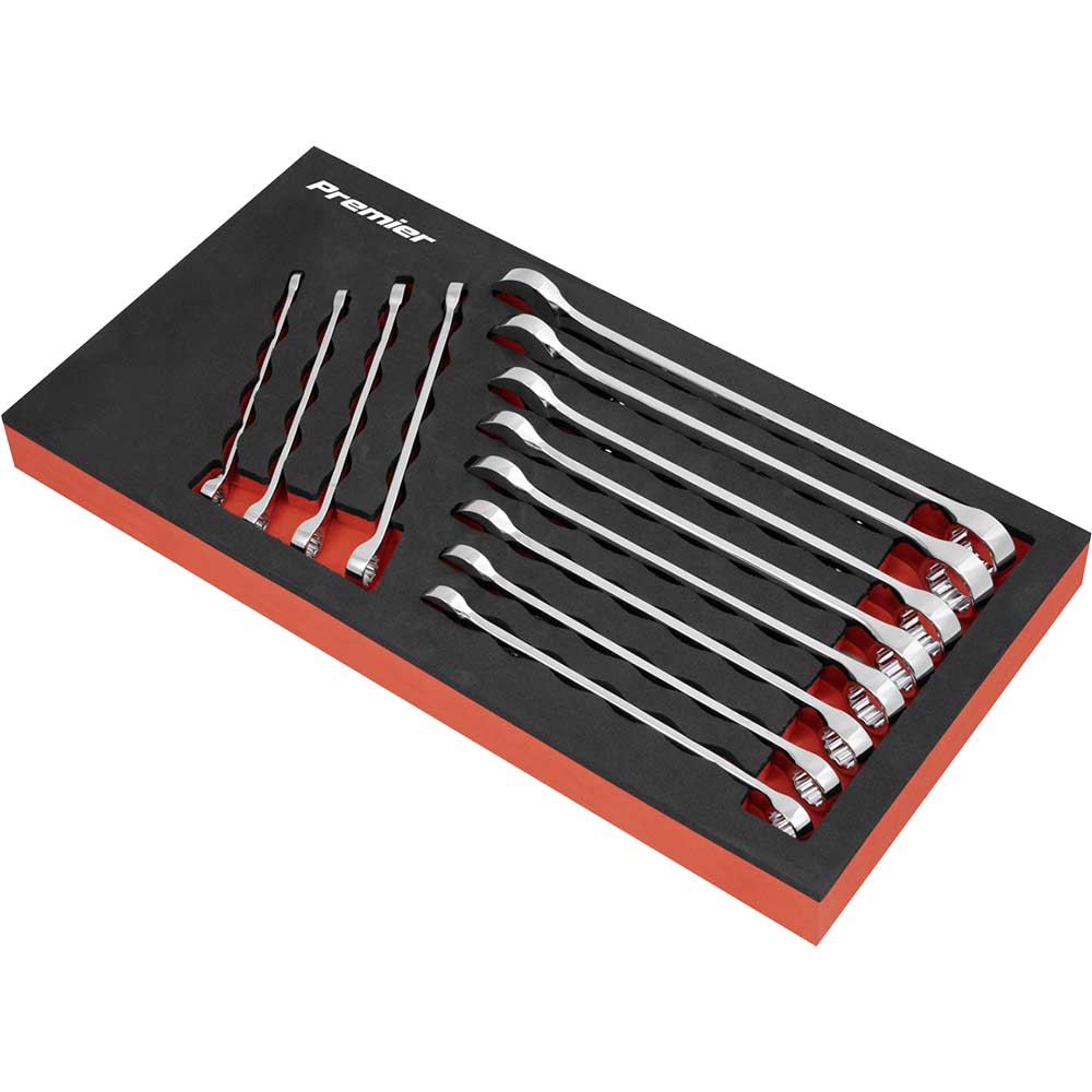 Sealey 12 Piece Drop Forged Combination Spanner Set Metric ...