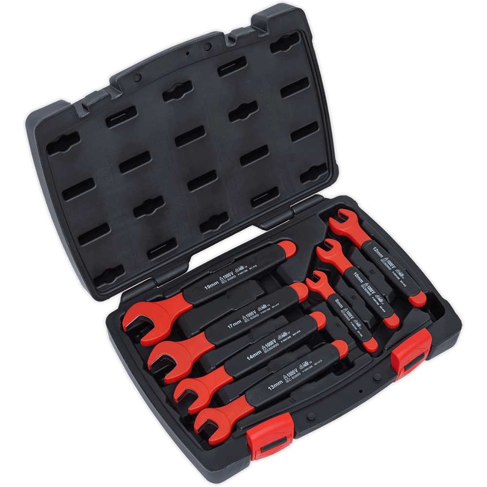 Sealey 7 Piece VDE Insulated Spanner Set | Open Ended Spanners