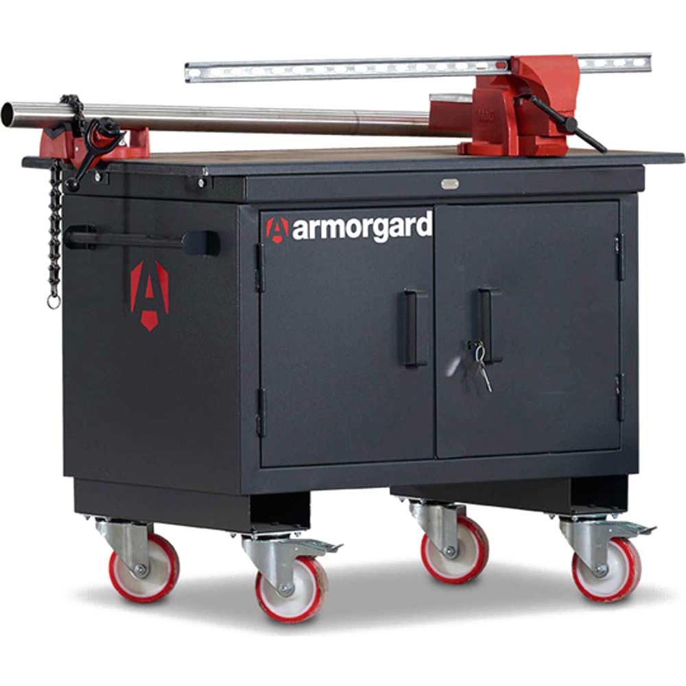 Armorgard Mobile Tuffbench Secure Cabinet and Workbench Kit | Workbenches
