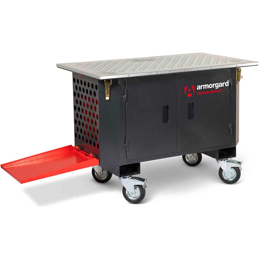 Armorgard Xtractabench Mobile Workbench and Extraction Management Unit ...