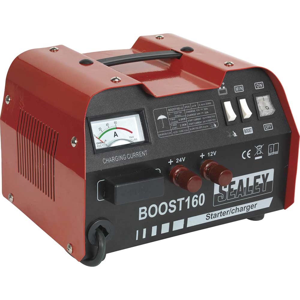 Sealey BOOST160 Vehicle Battery Starter and Charger | Battery Starter ...