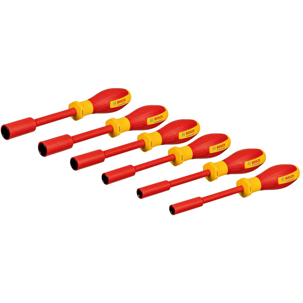 Bosch 6 Piece VDE Insulated Nut Spinner Set | Nut Spinners