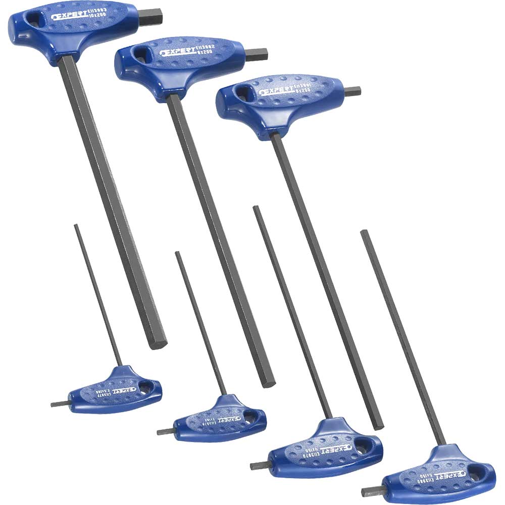Britool Expert 7 Piece T Handle Hexagon Allen Key Set | Hex & Torx Keys