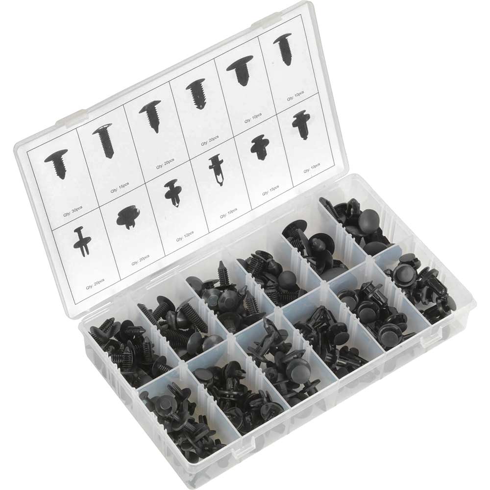 Sealey 192 Piece Trim Clip Assortment for GM, Ford, Acura and Honda ...